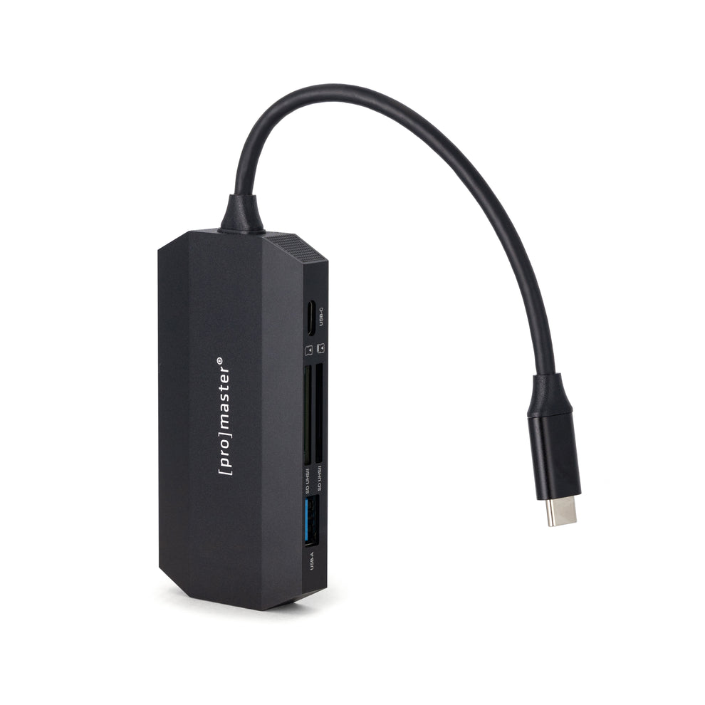 USB-C Card Reader & Hub for 2 SD Cards – ProMaster